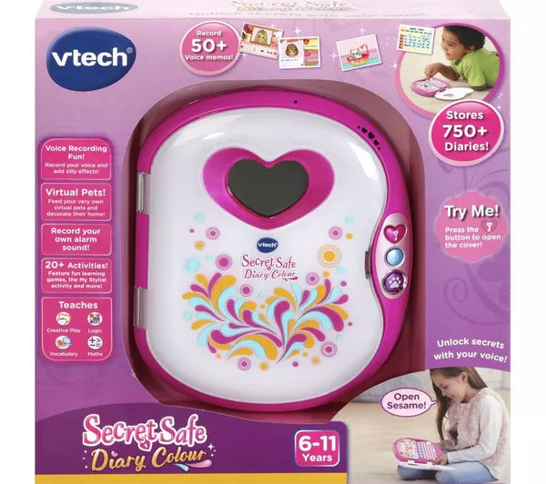 VTech Secret Safe Diary Colour – Voice-Activated Diary – Flemings ...