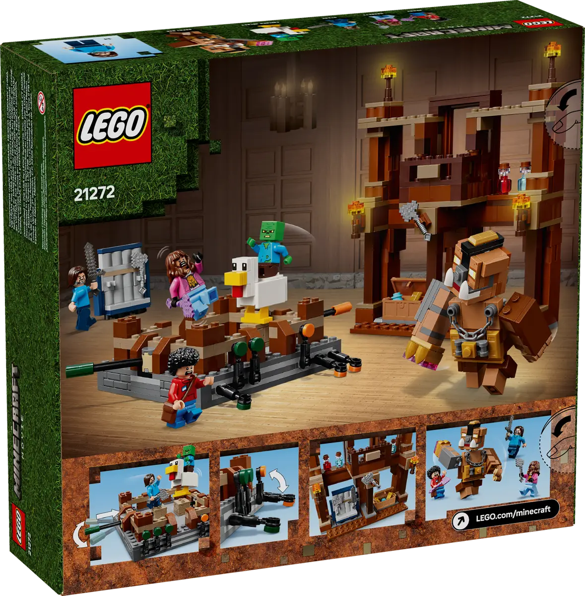 LEGO® Minecraft Woodland Mansion Fighting Ring (21272) – Battle Set ...