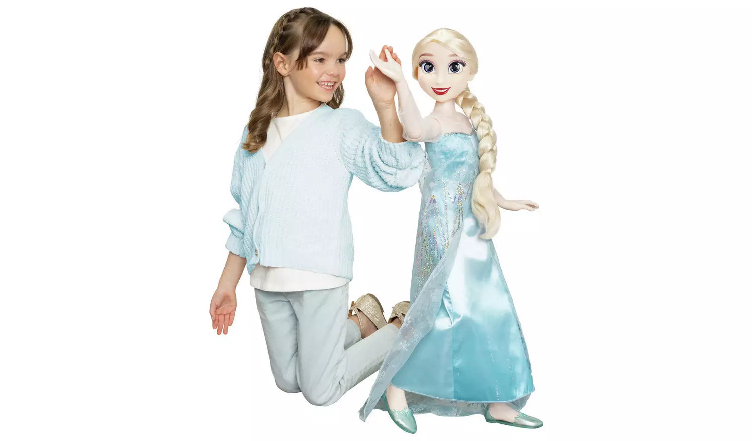 Disney Frozen 32" My Size Elsa Doll — Playdate & Fully Poseable ...